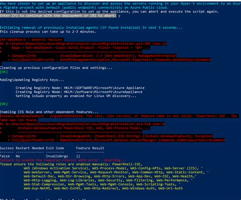 Azure Migration Appliance F Hyper V Relies On Deprecated And