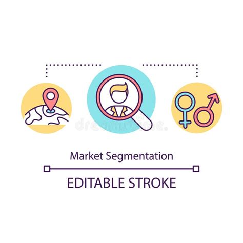 Market Segmentation Concept Icon Stock Vector Illustration Of Conversion Concept 190257891