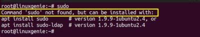 How To Fix Sudo Command Not Found Error On Linux Linux Genie