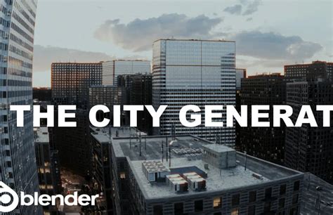 Blender插件 The City Generator 2 4城市生成器交通模拟夜景建筑 Cg3da
