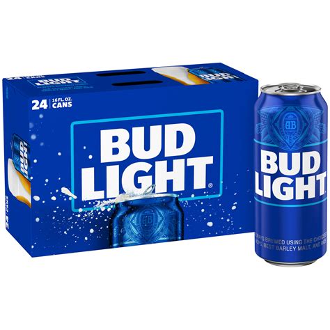 Bud Light Beer 24 Pack Beer 16 Fl Oz Cans 42 Abv