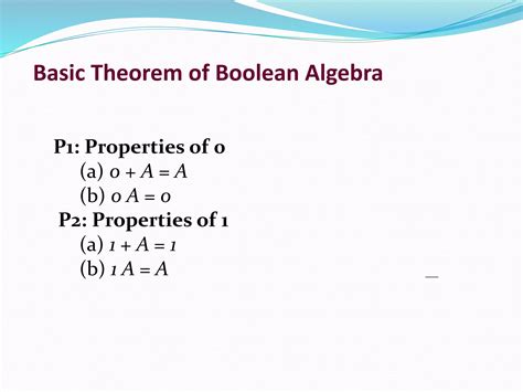 Boolean Algebra Pptx