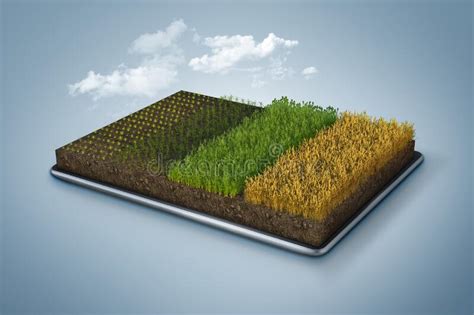 3d Illustration Of Smart Phone With Plants Isolated Digital Farming Concept Isolated Digital