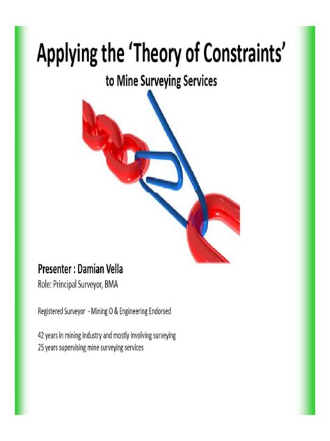 applying the theory of constraints to mine surveying services pdf