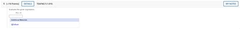 Solved Evaluate The Given Expression Chegg