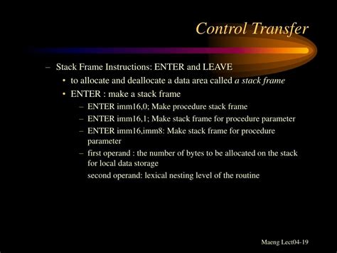 Ppt Lect 4 Instruction Encoding And Instruction Set Powerpoint