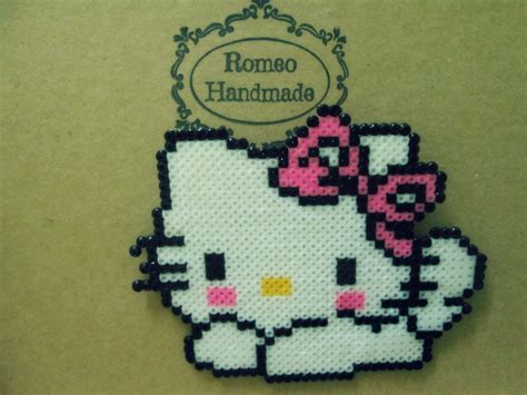 Hello Kitty Perler Beads Keychain