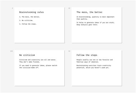 Brainstorming Exercises Brainstorming Exercises