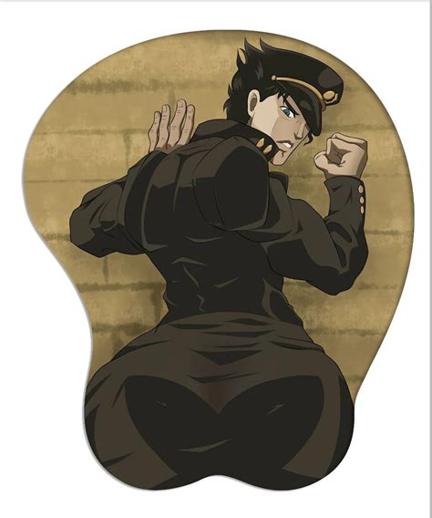 Jojos Bizarre Adventure Jotaro Angry Mouse Pad Anime Mouse Pad Store