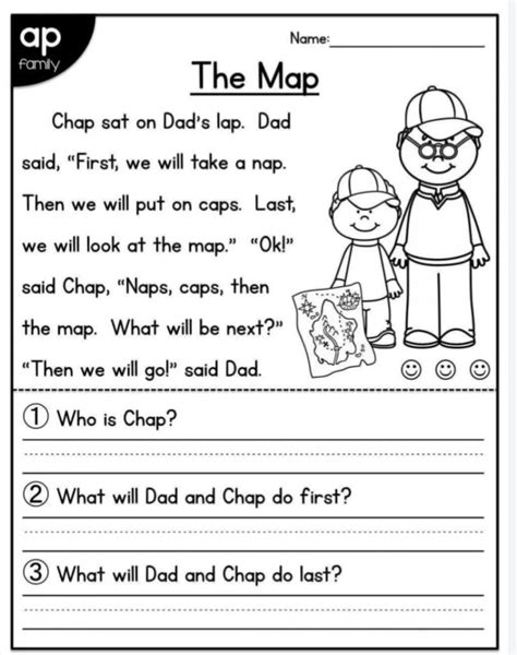 Kindergarten Reading Comprehension Passages 37a Artofit