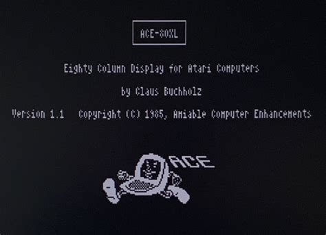 Program In 80 Columns Of Text On Your Atari 8 Bit Computer With The Ace