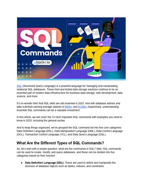 hackr io sql commands list pdf pdf database transaction sql