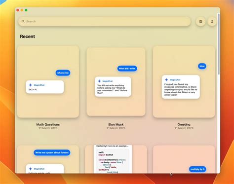 New Update Chat History Get A Quick Overview Of Your Chats In A Grid