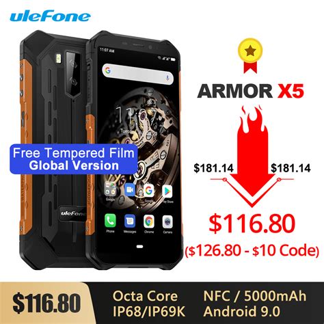 Ulefone Armor X Ip Ip K Rugged Shockproof Smartphone Mah Octa Core Smart Devices