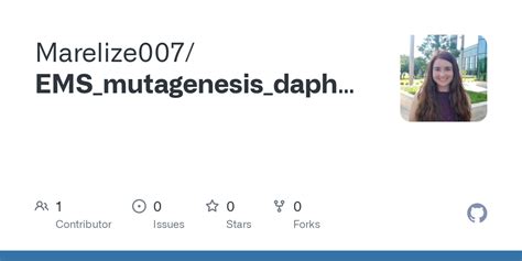 Github Marelize007emsmutagenesisdaphnia