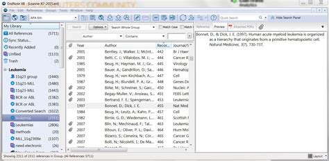Allow Customization Of Column Field In Main Screen Endnote Product