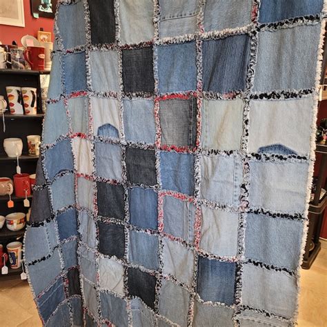 Denim Quilt Etsy