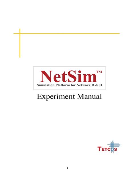 netsim experiment manual v9 1 pdf transmission control protocol