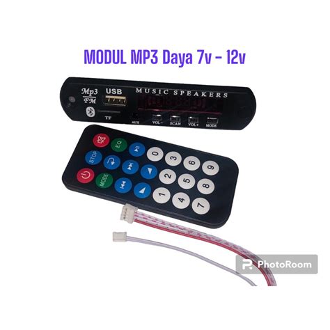 Jual Modul MP3 FM RADIO KIT MODUL MP3 BLUETOOTH 7 12 Volt 5 0 Stereo Shopee Indonesia