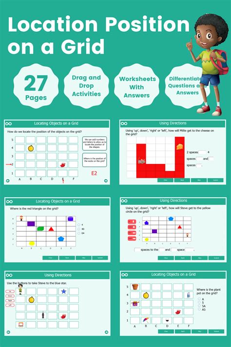 locating position of objects on a grid interactive year 1 maths