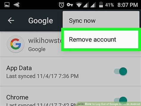 How To Log Out Of Google Drive On Android 9 Steps With Pictures