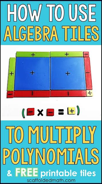 Scaffolded Math And Science How To Use Algebra Tiles To Multiply