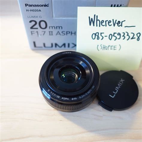 เลนส์ Panasonic 20mm F17 Ll สีดำ เลนส์ละลายหลัง ขนาดเล็ก น้ำหนักเบา