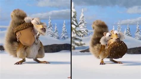 Ice Age Scrat The Squirrel Finally Gets His Acorn In Farewell Video