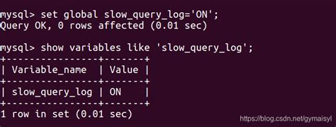 mysql中 查询慢的 sql语句的记录查找 mysqlslow查看慢sql csdn博客