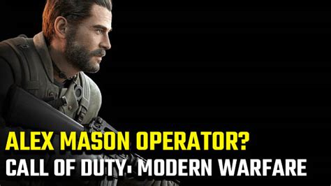 Can You Unlock An Alex Mason Modern Warfare Operator Gamerevolution