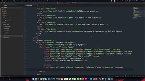 Registro En Base De Datos Con Php Mysql Y Bootstrap Vídeo 1 Youtube