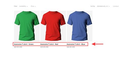 Show Color Variants As Separate Products On Shopify