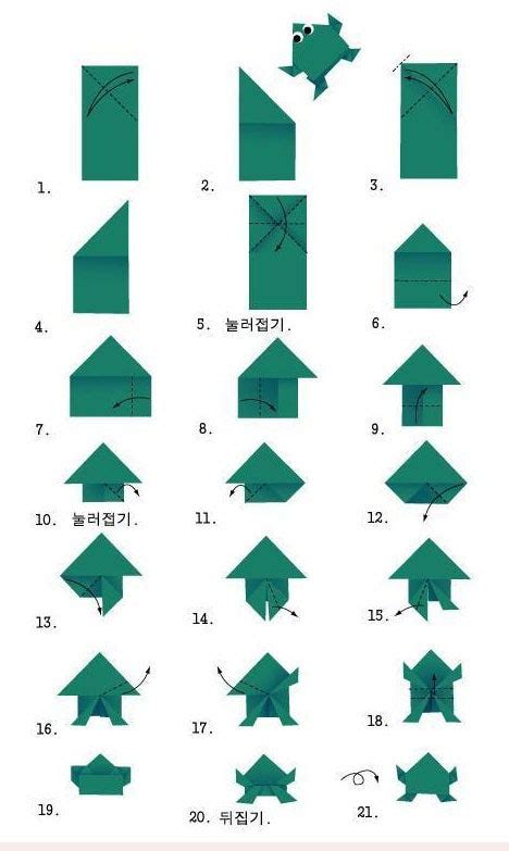 뛰는 개구리 접기 네이버 블로그
