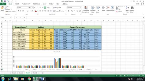 Ict Corner By Btsc Ms Excel Grade 7 Projects