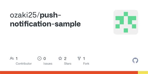 Github Ozaki Push Notification Sample