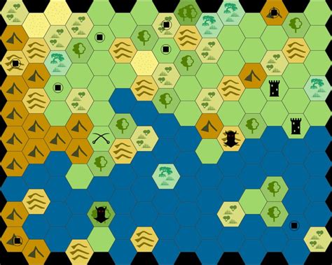 Board Game With Hexagons And More