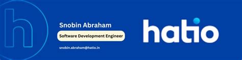 snobin abraham software development engineer hatio a billdesk