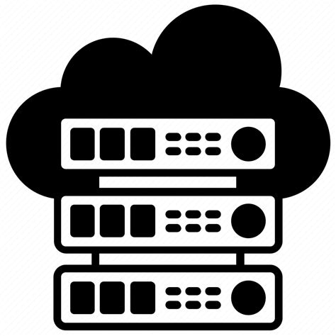 Cloud Computing Storage Server Hybrid Icon Download On Iconfinder