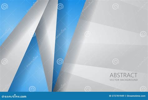 Abstract Blue And White Triangle Overlapping Layers Geometric Shapes Background A Combination