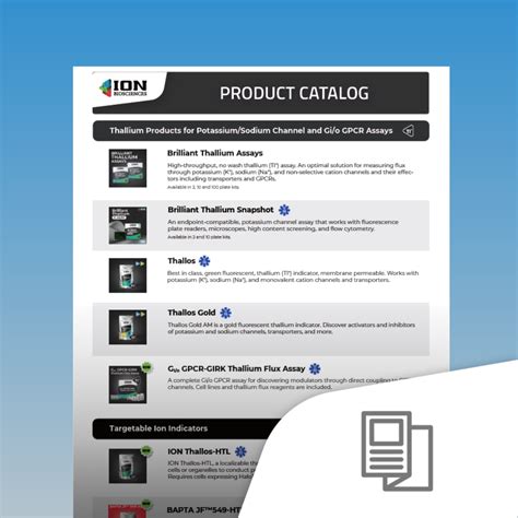Ion Product Catalog 2024 Ion Biosciences