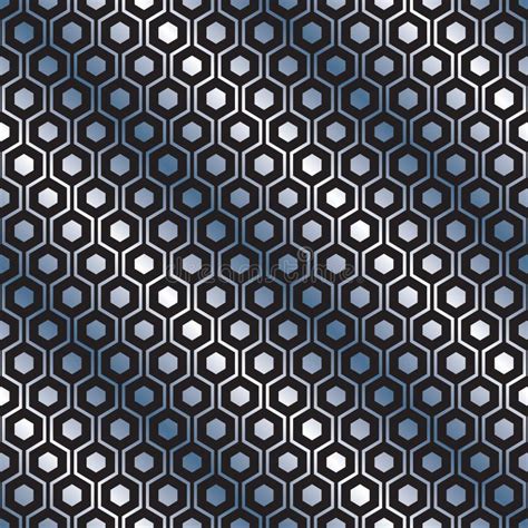 Seamless Hexagonal Honeycomb Layered Cube Geometric Pattern Texture