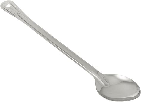 Winco Cuchara De Acero Inoxidable Sólida 18 Pulgadas 15 Mm
