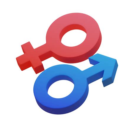 3d Rendering Gender Symbol Man And Woman Sign 19144974 Png