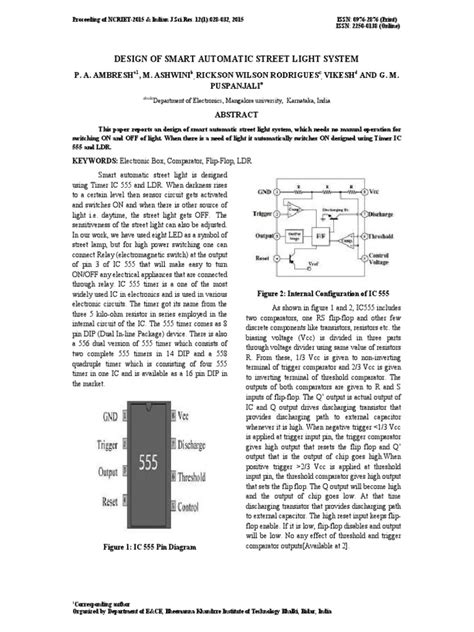Design Of Smart Automatic Street Light System Circuit Diagram Landon Holden