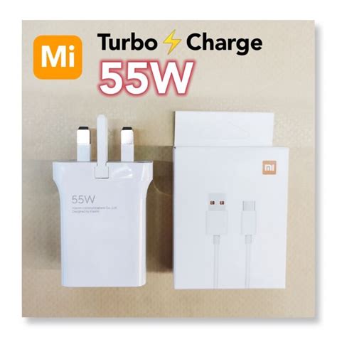 Xiaomi W W Gan Charger Support Turbocharge Fast Charging With A Type C Usb Cable For Note