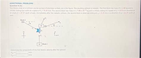 solved additional problems question 6 2a two blocks slide