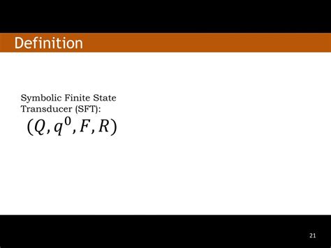 ppt symbolic finite state transducers algorithms and applications