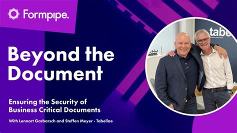 Formpipe Tabellae Securedocuments Lasernet