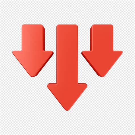 Premium Psd 3d Arrow Increase And Decrease Icon Illustration