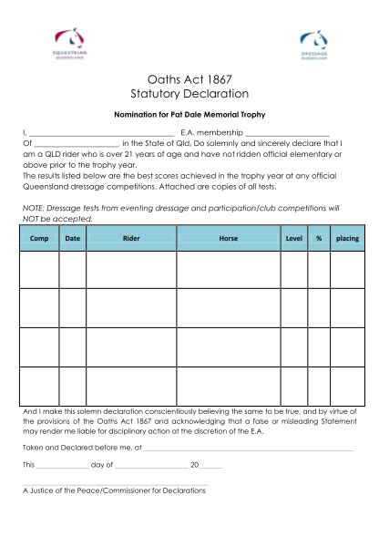 26 Statutory Declaration Forms Qld Page 2 Free To Edit Download And Print Cocodoc